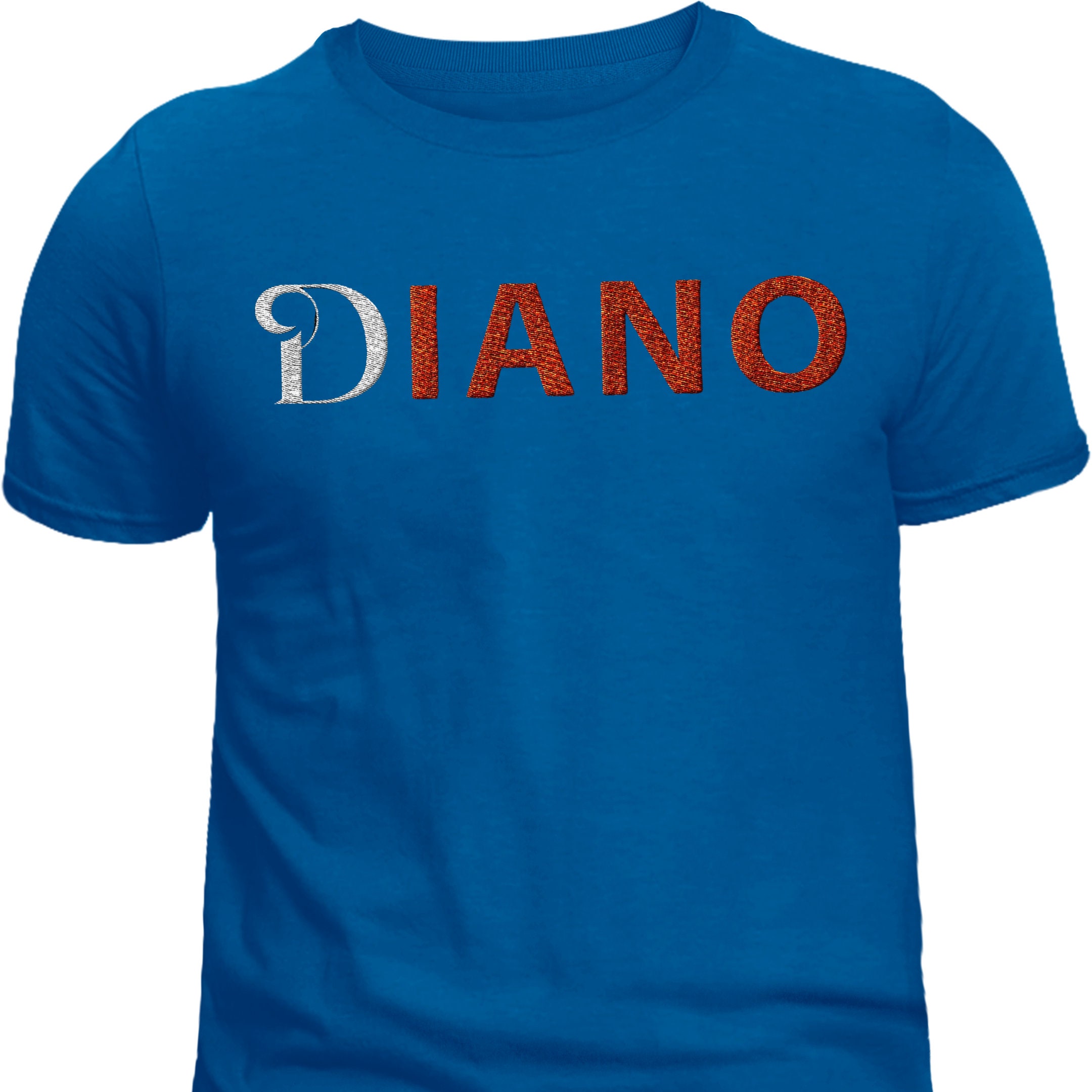 Custom Embraided Logo T-shirts Personalized Logo T Shirts Names on ...