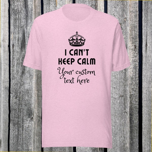 Keep Calm Shirt - Etsy