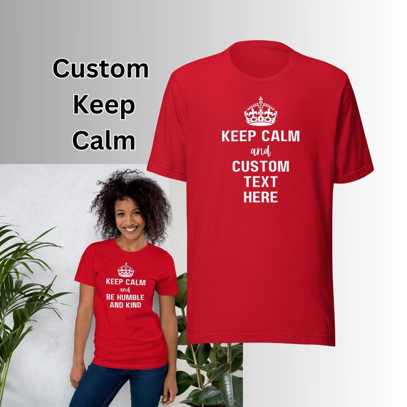 Keep Calm T Shirt - Etsy