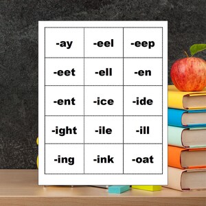 Word Family Classroom Bingo Digital Download & Printable - Etsy