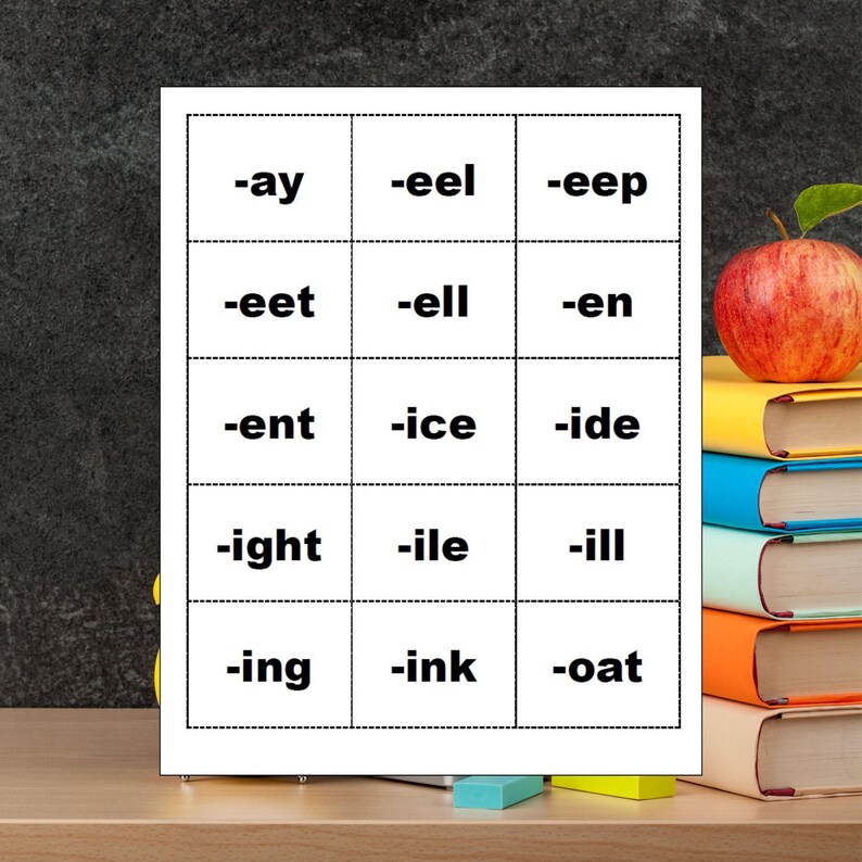 Word Family Classroom Bingo Digital Download & Printable - Etsy
