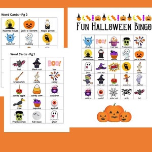 Halloween Movie Bingo, Fun Halloween Bingo Game for Kids, Halloween ...