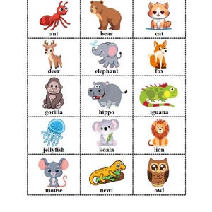Animal ABC Bundle - Includes Animal Bingo, Animal ABC Coloring Pages ...