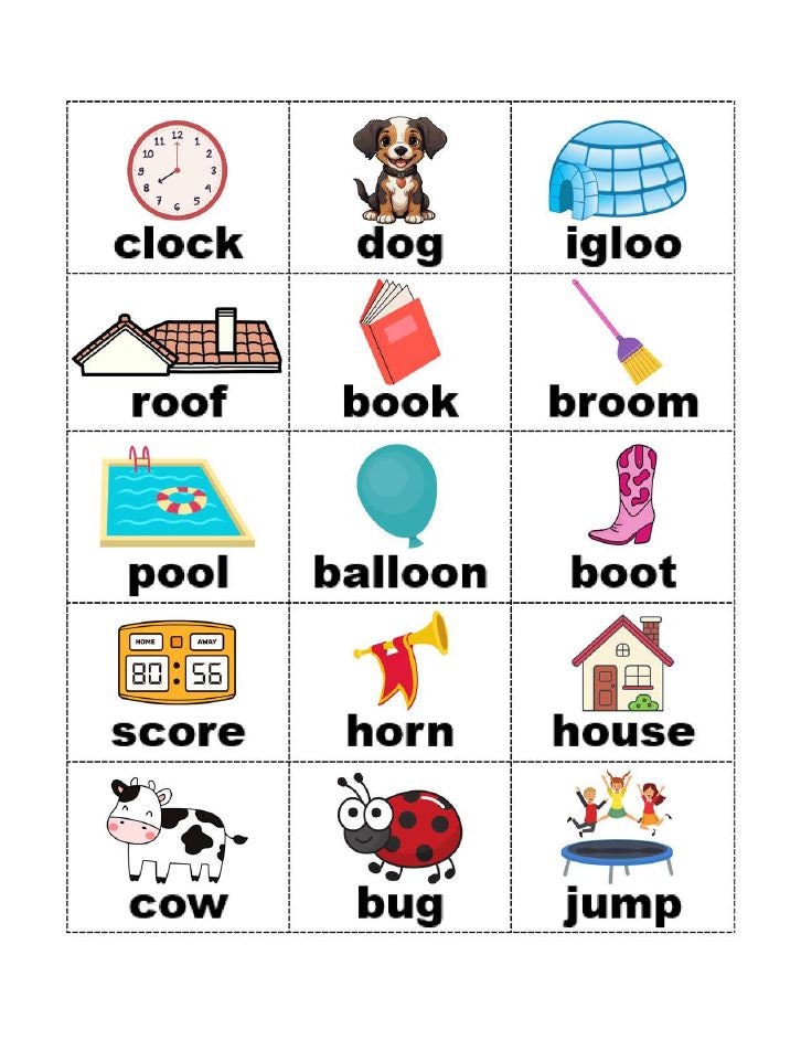 Word Family Classroom Bingo Digital Download & Printable - Etsy