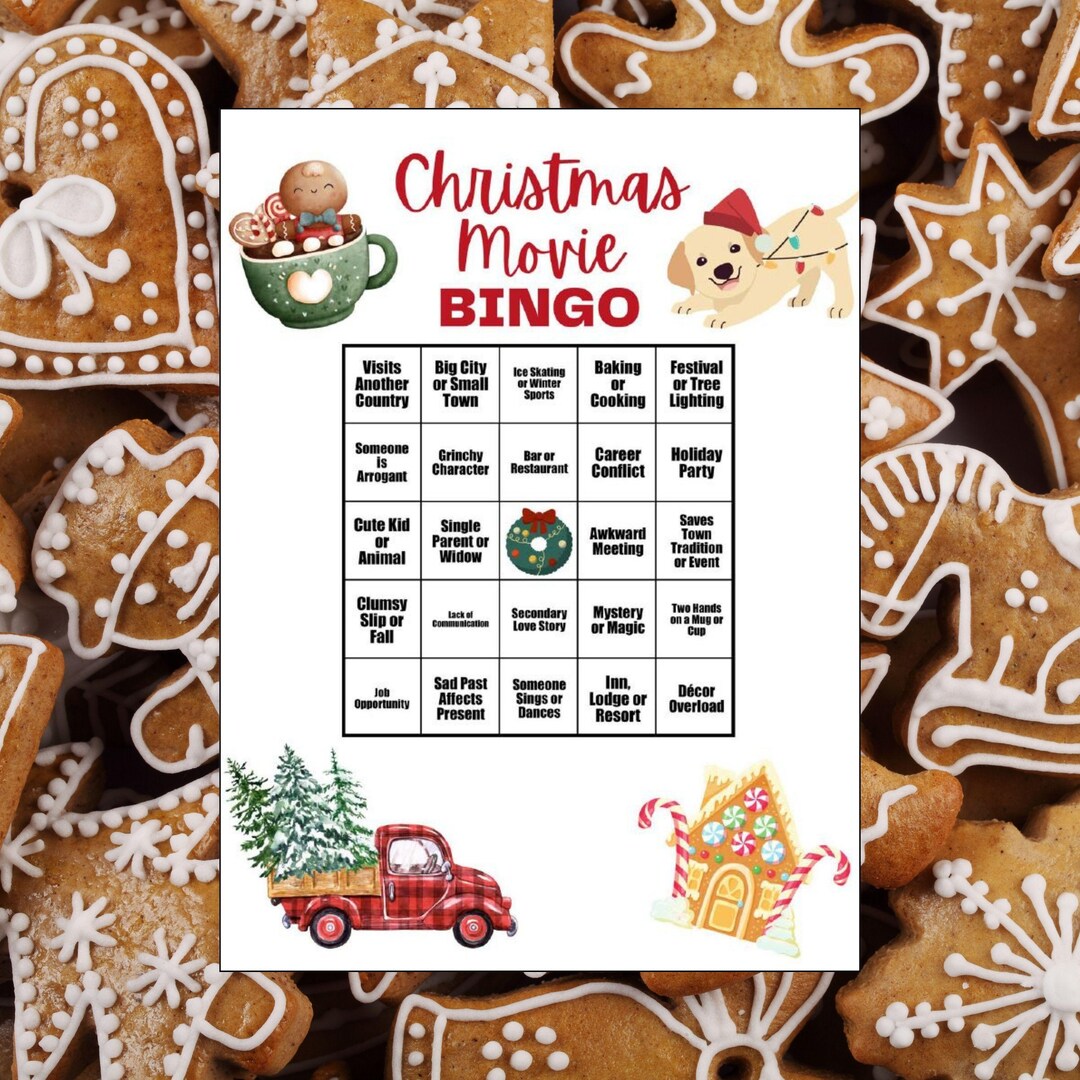 Updated Christmas Movie Bingo 20 Cards, Holiday Movie Bingo, Holiday ...