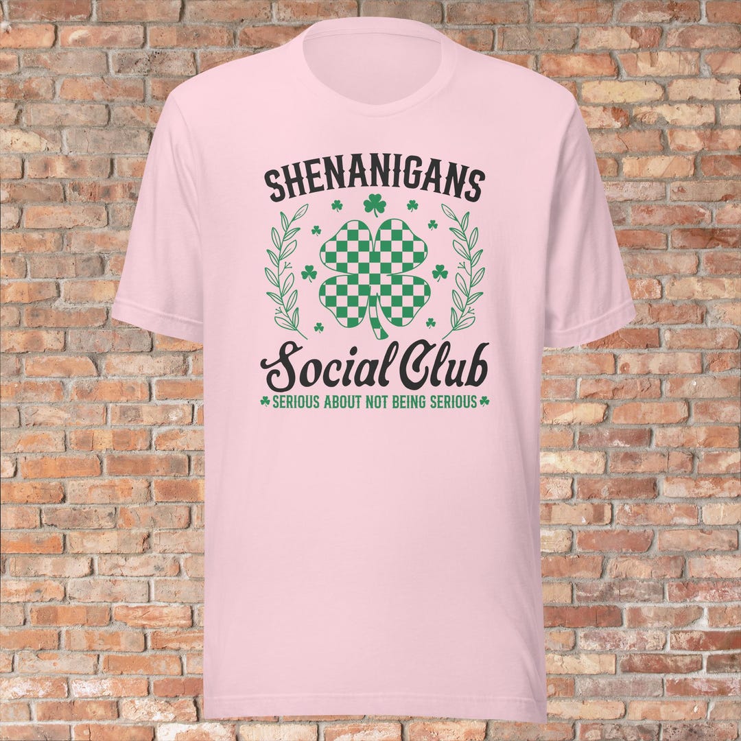Shenanigans Social Club Shirt in Eight Bella + Canvas® Colors - Etsy