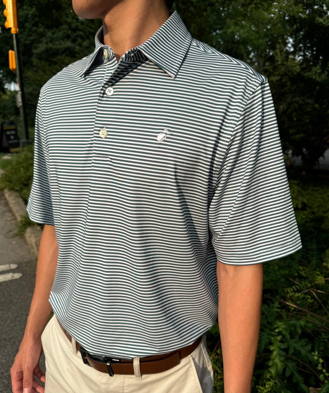 Georgia Golf Company Striped Polo Green Golf Polo Georgia Gifts for ...