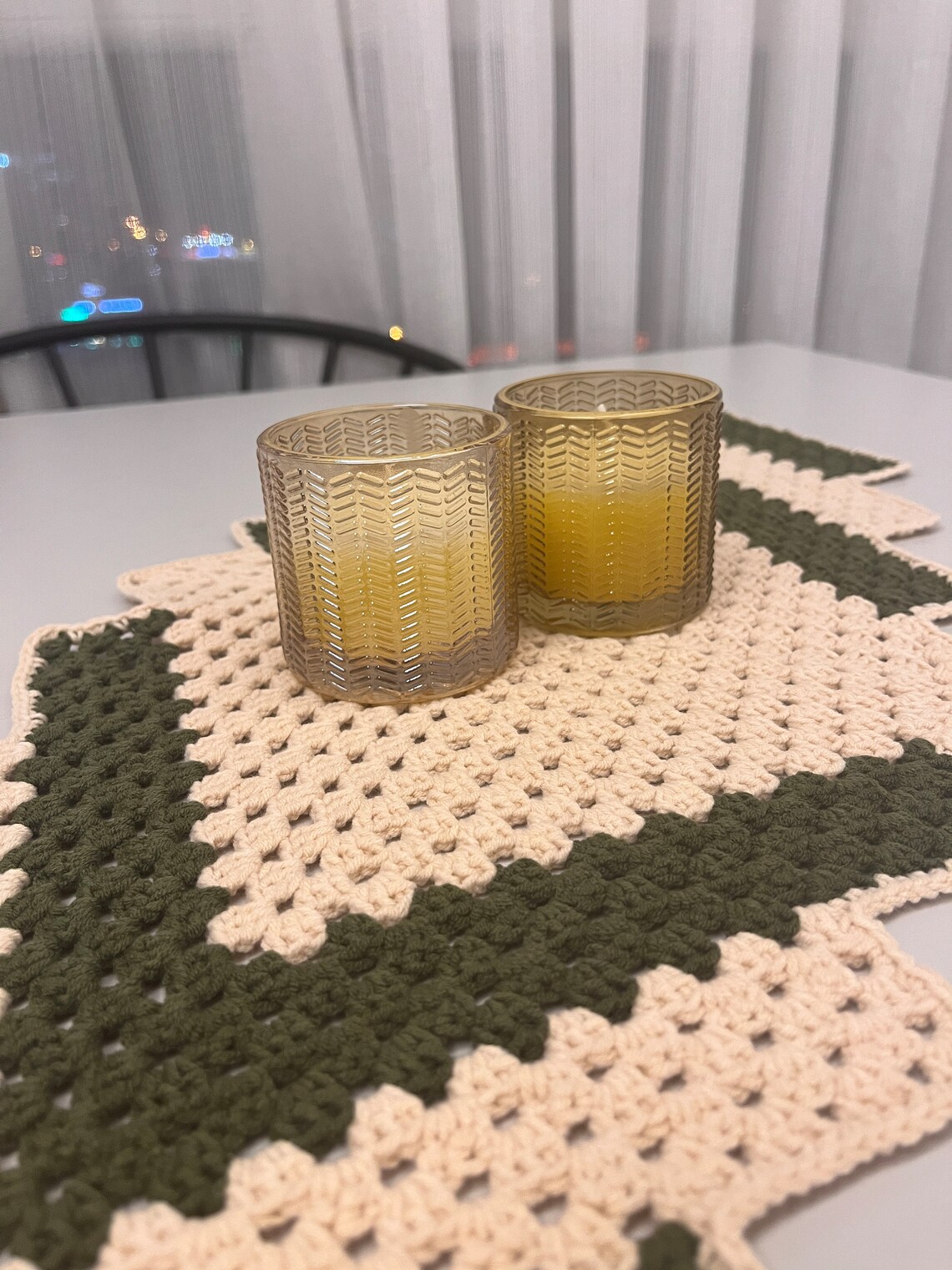 Handmade Crochet Cotton Table Runner: Farmhouse Decor (71x30 Cm) - Etsy