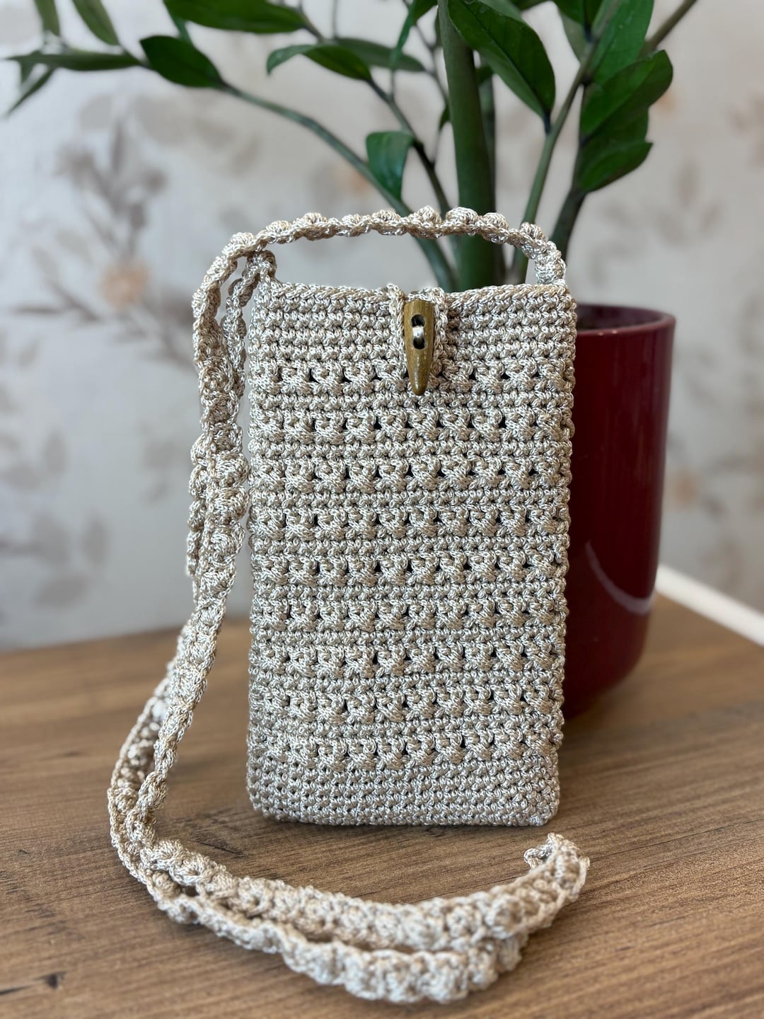 Crochet Phone Bag, Crochet Phone Case, Crossbody Phone Bag, Crochet ...