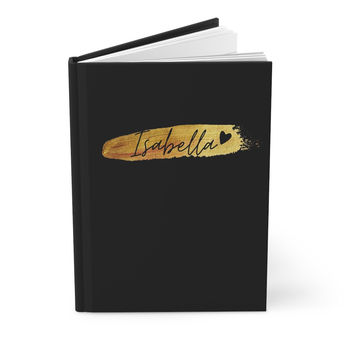 Personalized Gold Journal, Matte Hardcover Notebook - Etsy