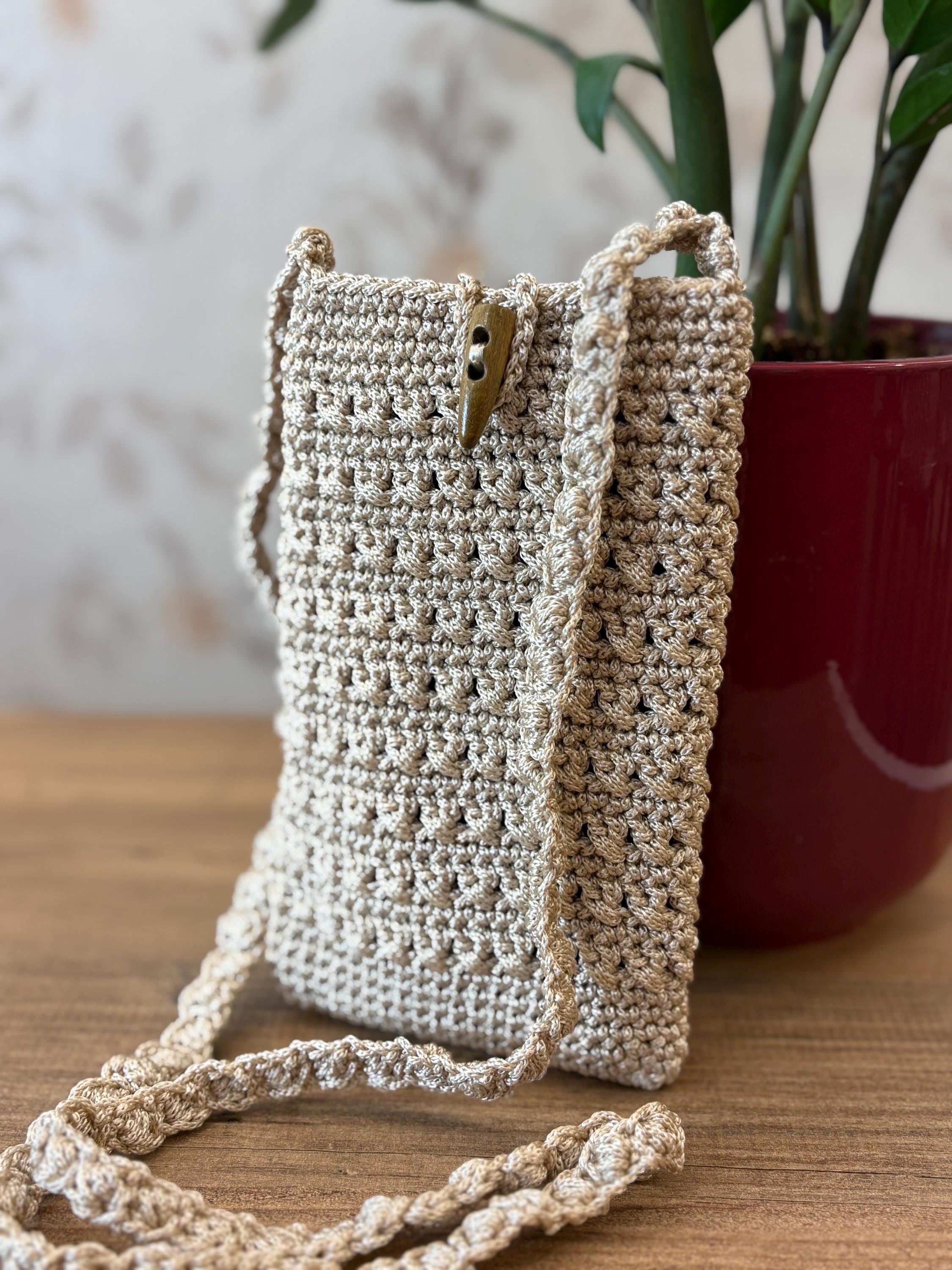 Crochet Phone Bag, Crochet Phone Case, Crossbody Phone Bag, Crochet ...