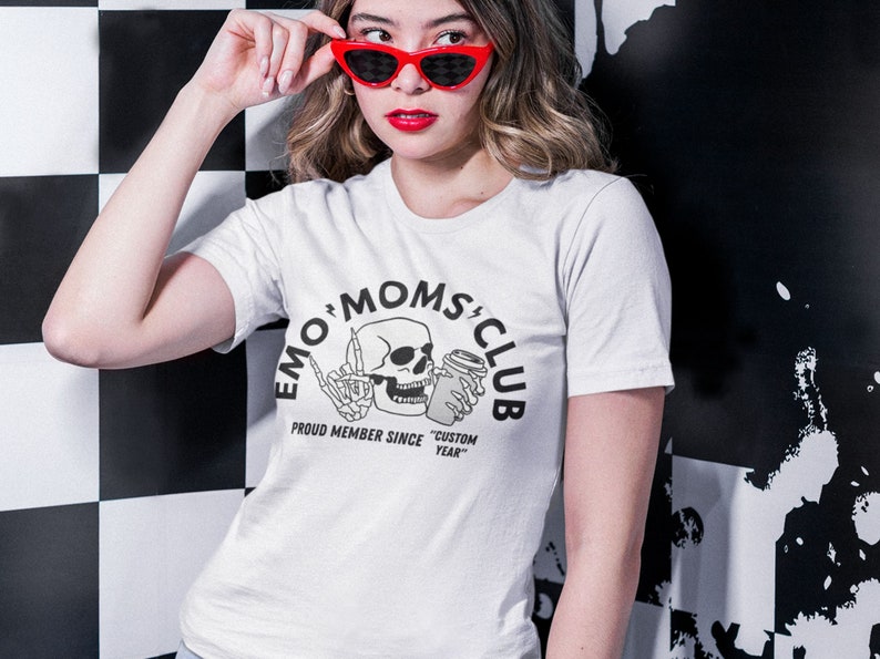 Custom Goth Mom Tshirt Personalized Mom Gothic Gift Custom Shirt for ...