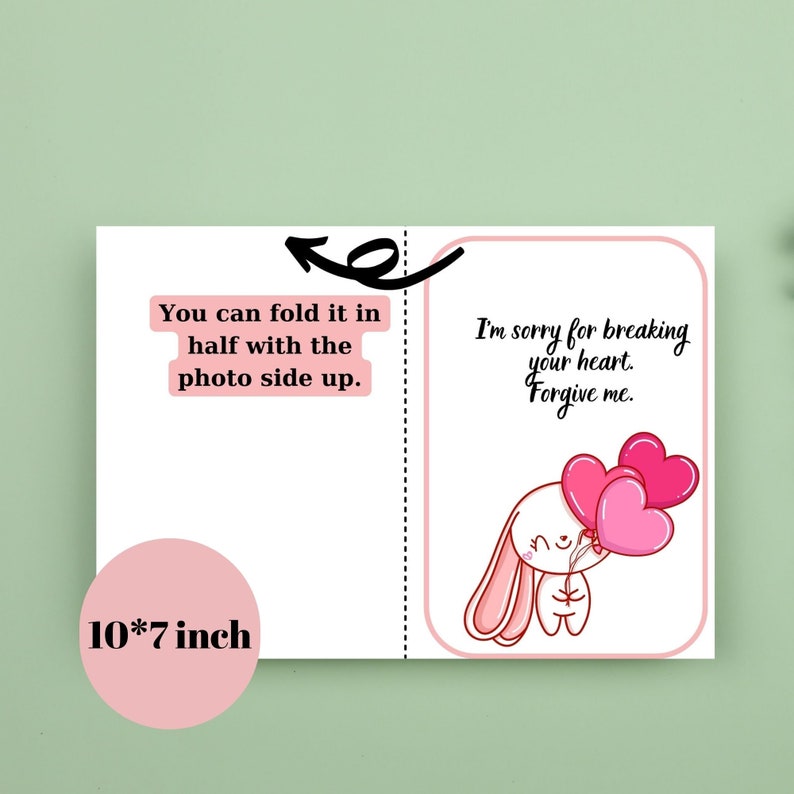 Sorry Card Apology Card Im Sorry Card Forgive Me Card Im - Etsy