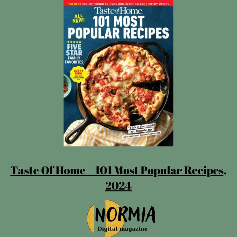 Taste of Home – 101 Most Popular Recipes, 2024 - Etsy