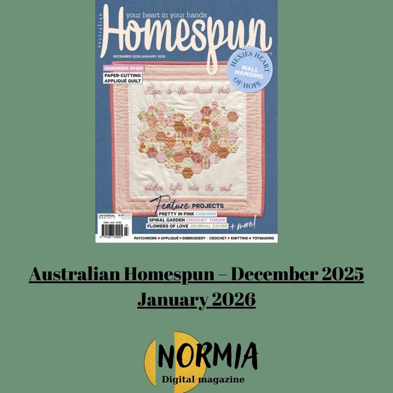Australian Homespun – December 2025 January 2026 - Etsy Australia