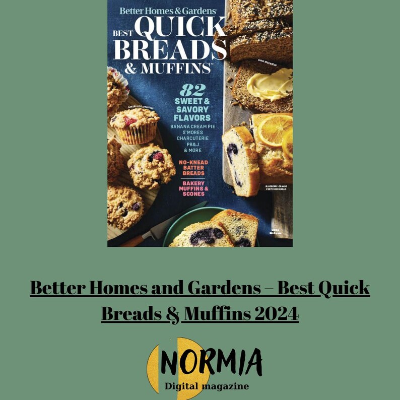 Better Homes and Gardens Quick Breads and Muffins Magazine (digital) - Etsy