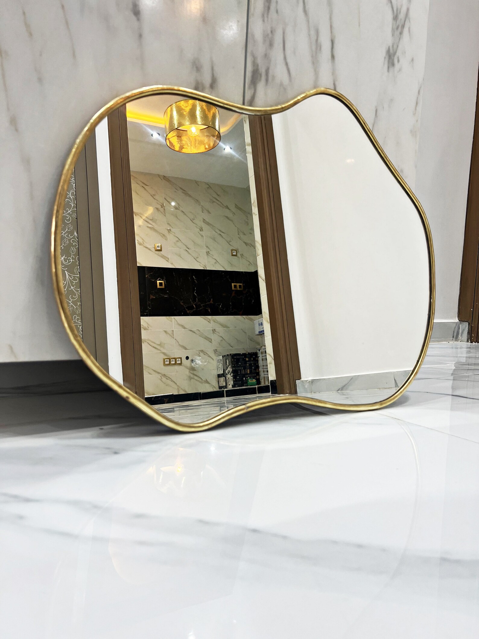 Asymmetrical Mirror Wavy Mirror Cloud Mirror ,unbalanced Mirror Unusual ...
