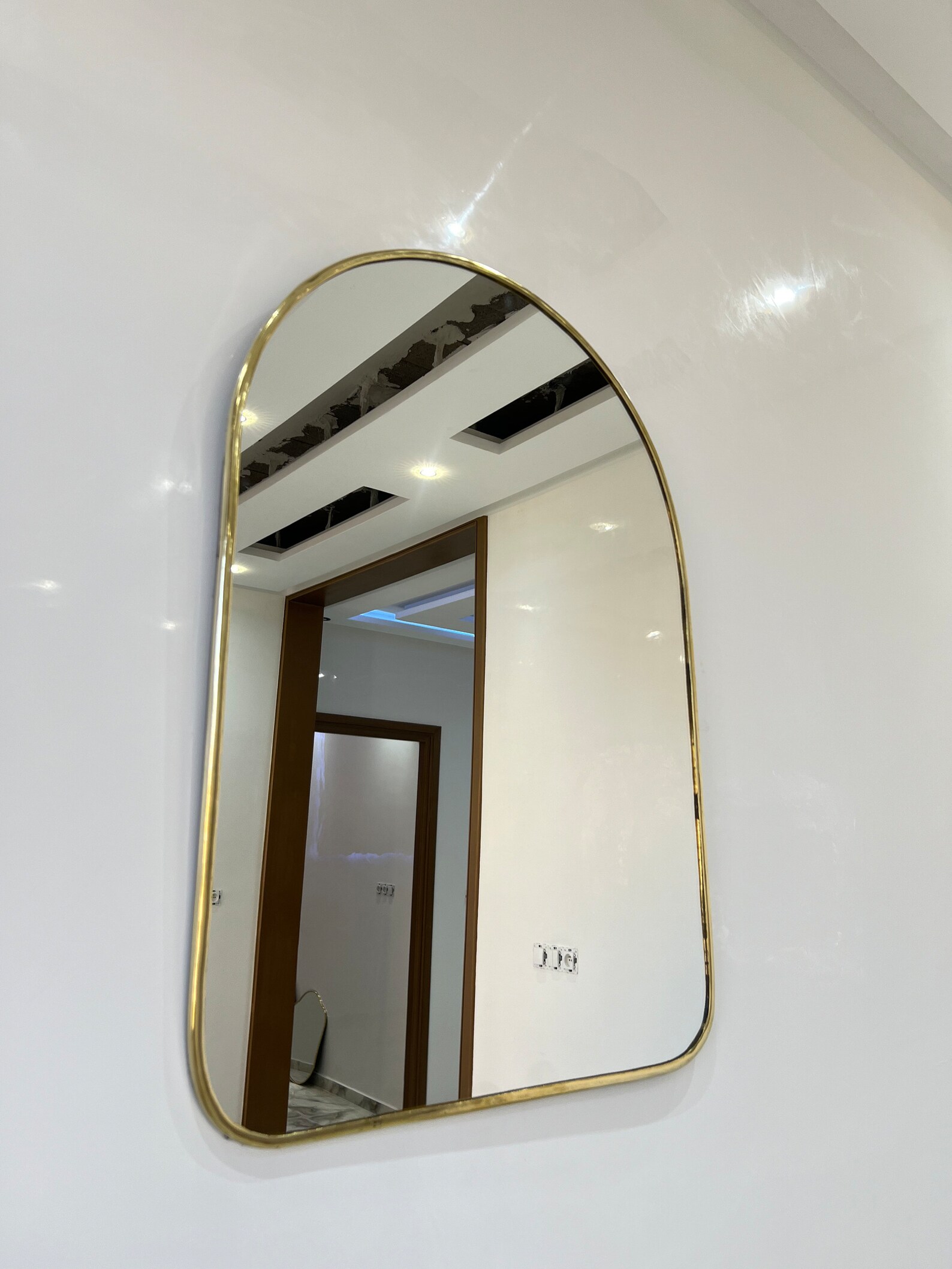 Decorative Wall Mirror, Antique Brass Mirror, Customized Mirror, Golden ...