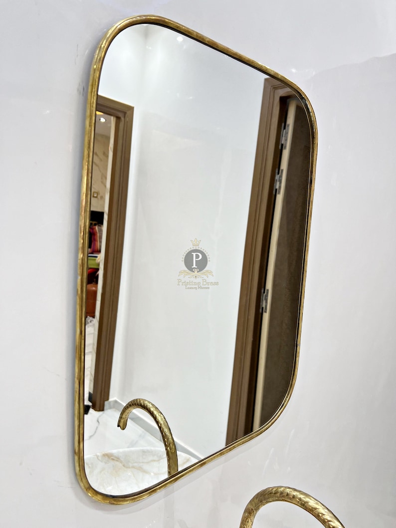 Large Mirror, Rectangle Brass Mirror Wall Mirror Gold Mirror ...