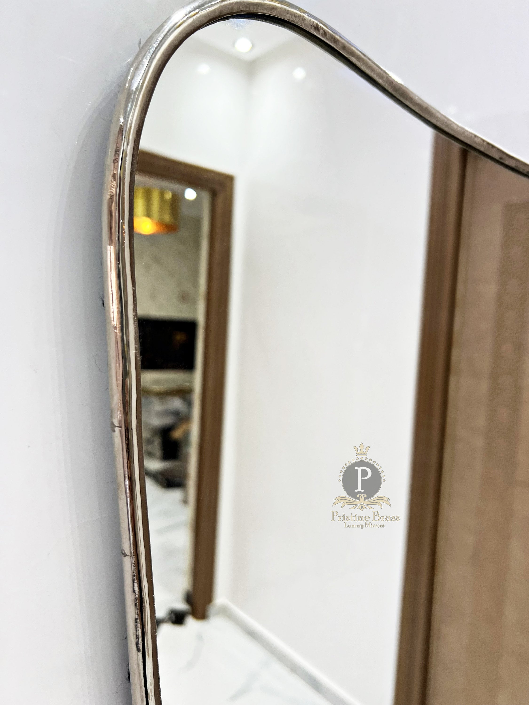 Italian-style Brass Curved Mirror Butterfly Reflector Exquisite Wall ...