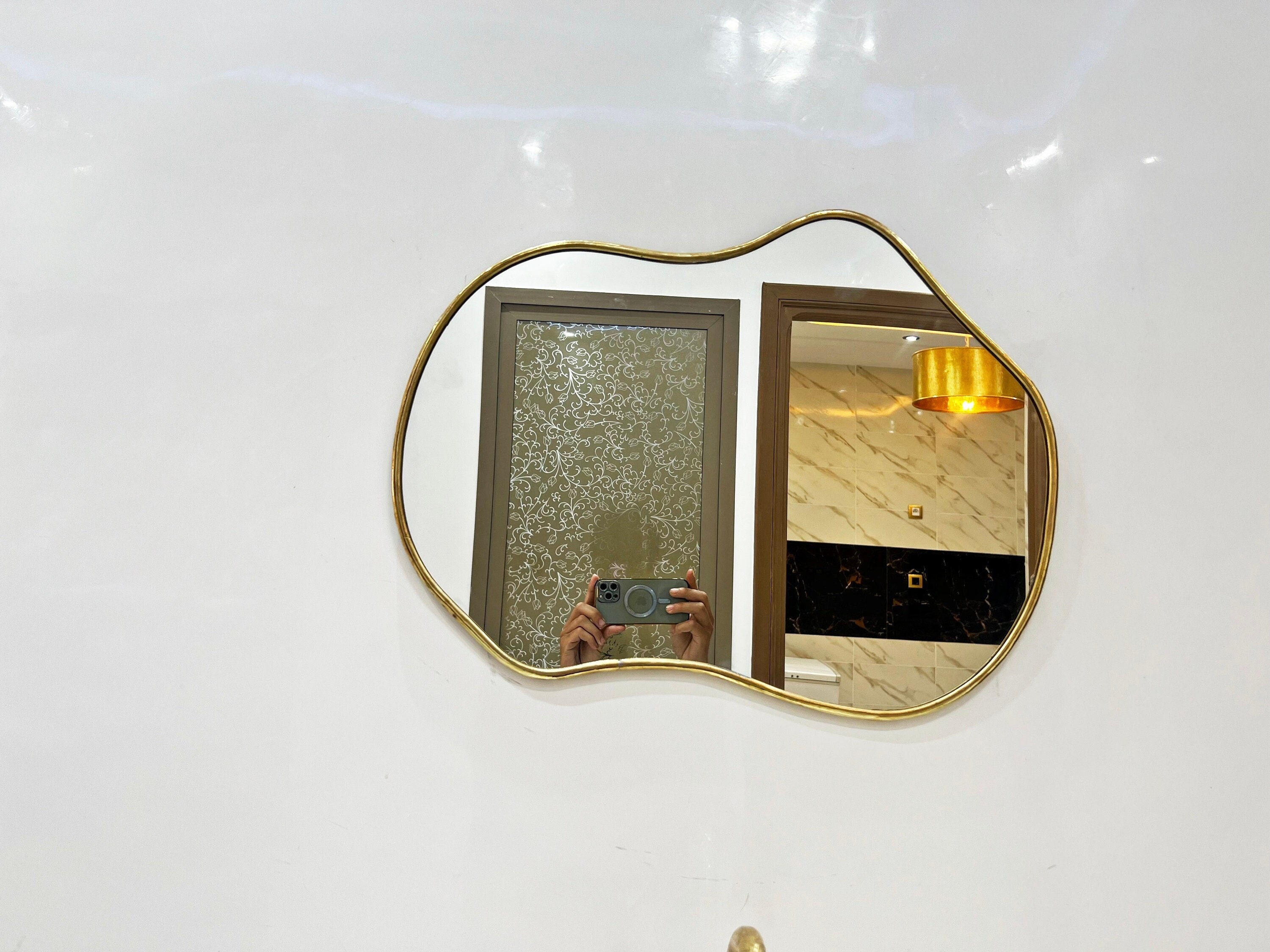 Asymmetrical Mirror Wavy Mirror Cloud Mirror ,unbalanced Mirror Unusual ...