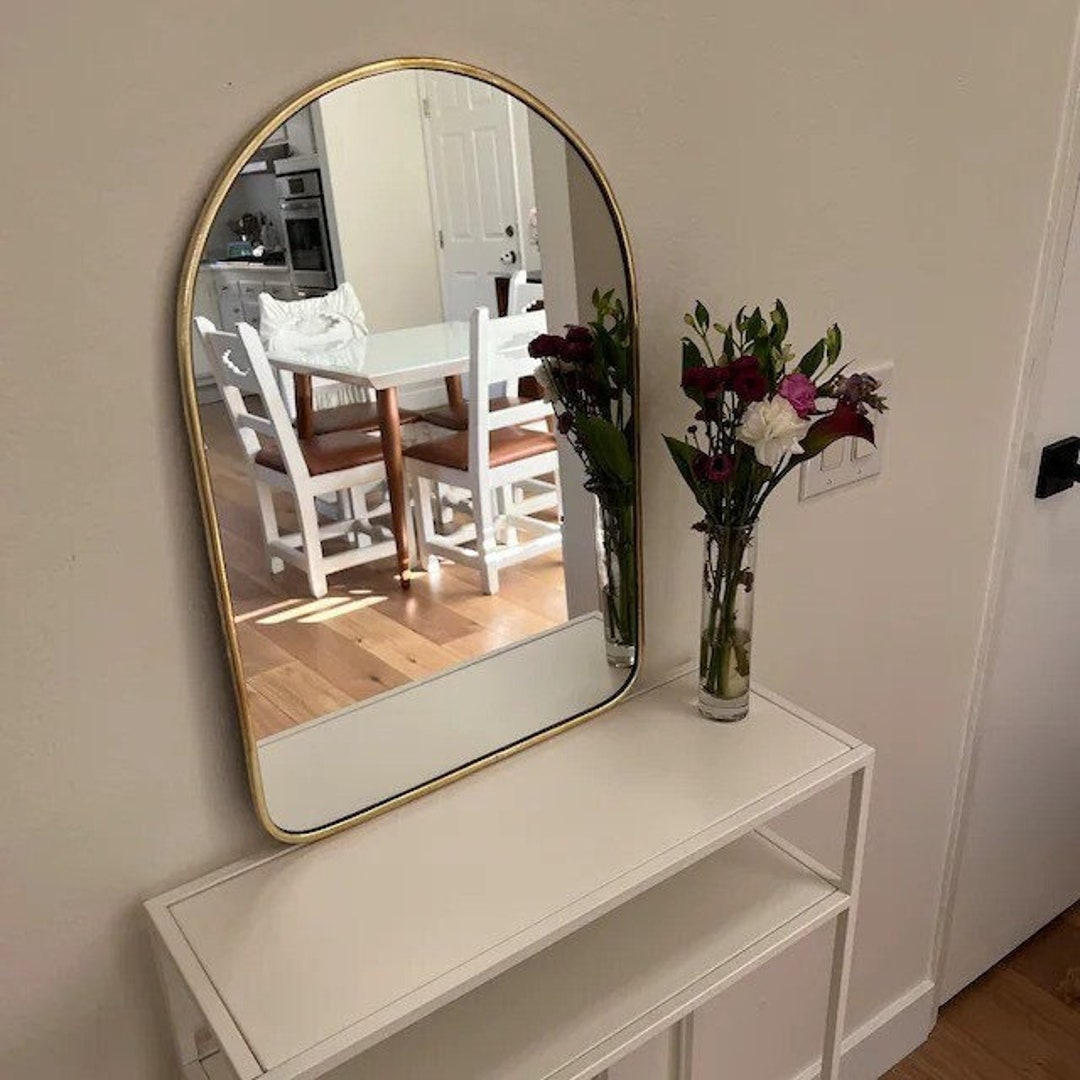 Decorative Wall Mirror, Antique Brass Mirror, Customized Mirror, Golden ...