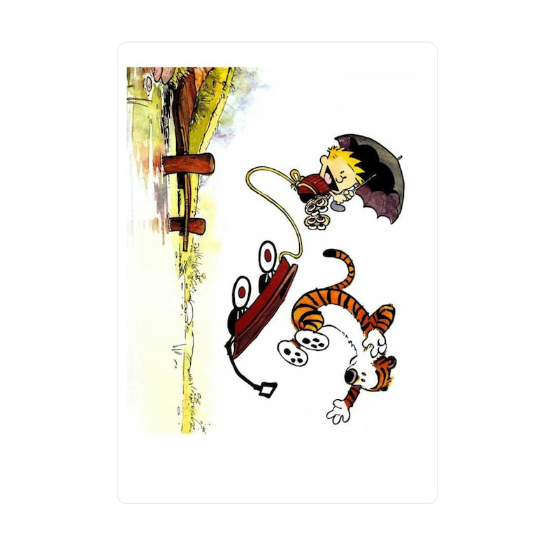 Calvin and Hobbes Vinyl Decals - Etsy