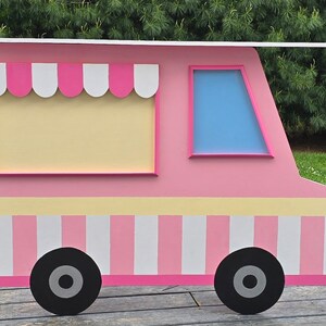 Wood Ice Cream Truck Table - Etsy