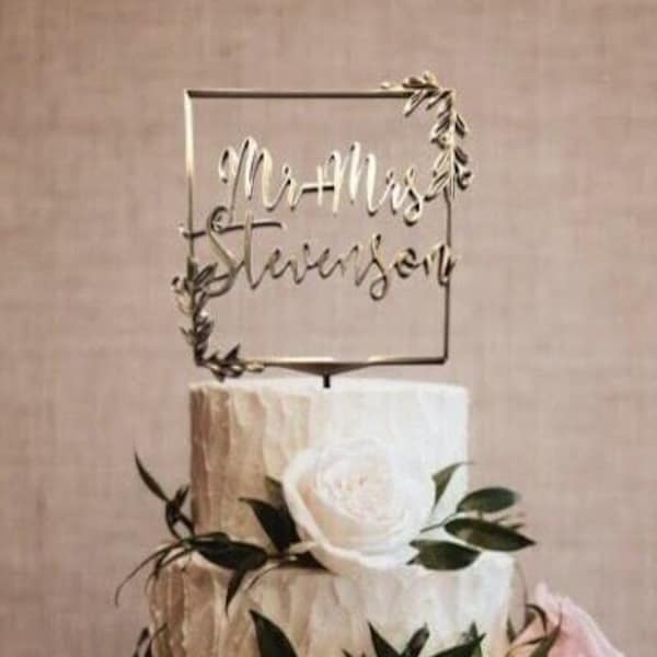 Gold Cake Topper - Etsy