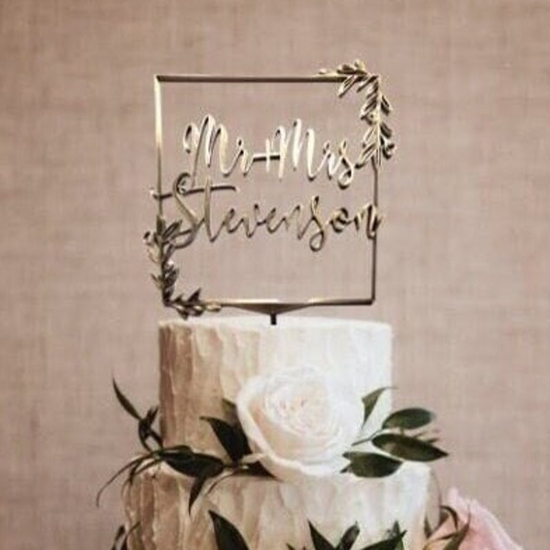 Gold Cake Topper - Etsy