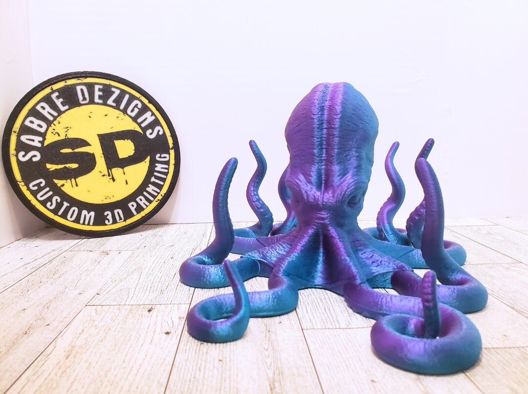 Octopus Desk Organizer, Phone Holder, Pencil Holder, Nautical Theme ...