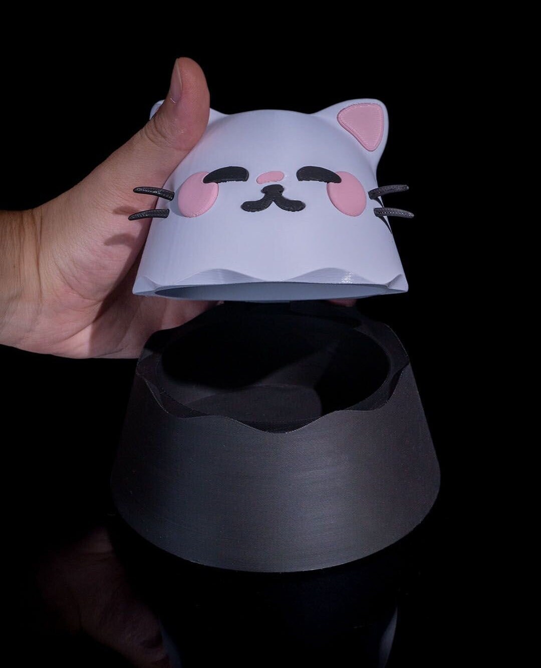 Kawaii Cute Cat Keepsake Box, Desk Organizer, Loot Box, Kawaii Sleeping ...