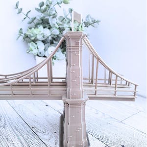 3D Printed Brooklyn Bridge Model, New York Decor, Variety of Colors ...