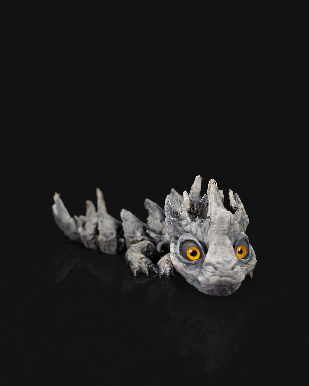 Articulated Stone Baby Dragon, Crystal Dragon, Gem Dragon, Sensory Toy ...