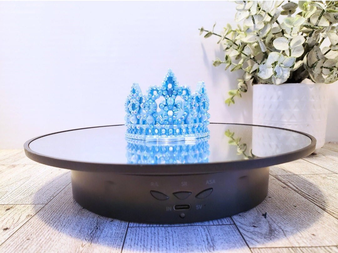 Cinderella Blue Blinged With Rhinestones Queen Crown/tiara 20 Oz 30 Oz ...