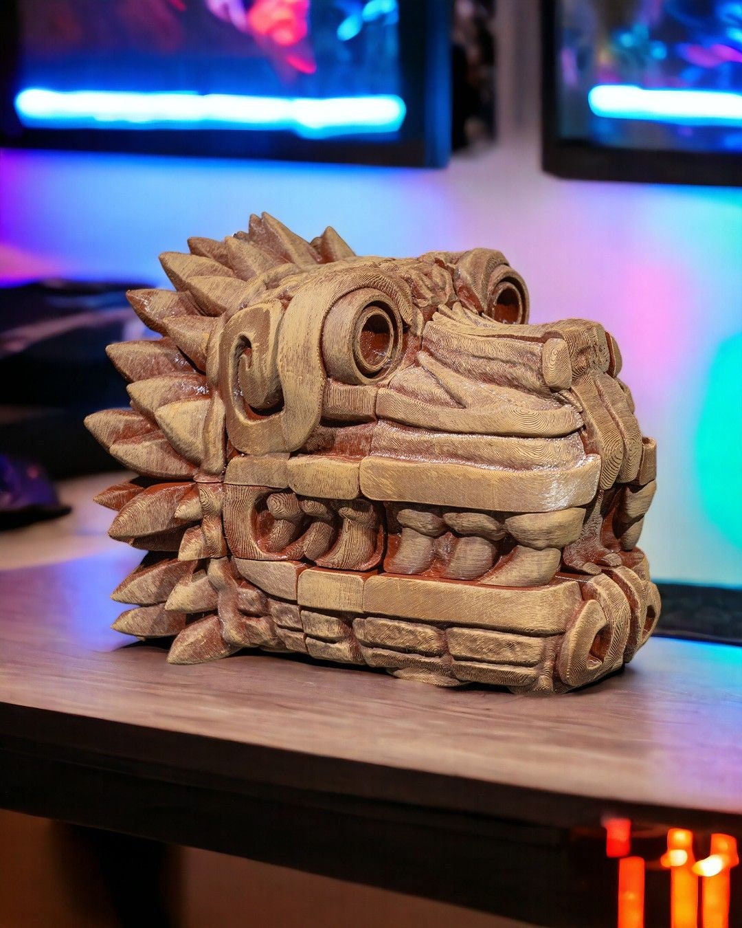 Articulated Aztec Dragon Rubik's Cube Office Decor, Desk Pet, Sensory ...