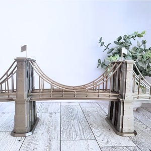 3D Printed Brooklyn Bridge Model, New York Decor, Variety of Colors ...