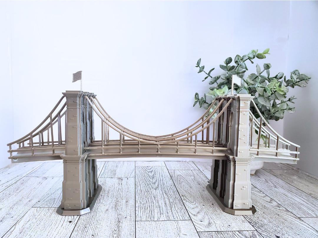 3D Printed Brooklyn Bridge Model, New York Decor, Variety of Colors ...