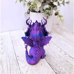 Cute Leaf Baby Dragon in Purple Reign & Articulated Egg in Mermaid ...