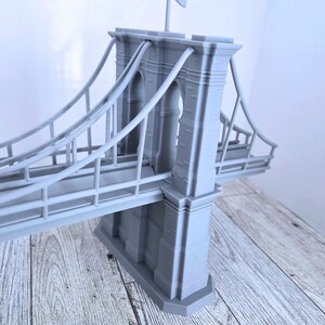 3D Printed Brooklyn Bridge Model, New York Decor, Variety of Colors ...