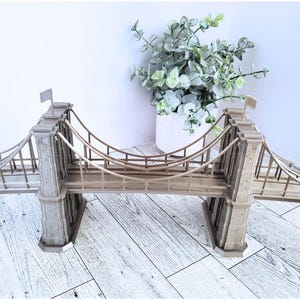 3D Printed Brooklyn Bridge Model, New York Decor, Variety of Colors ...
