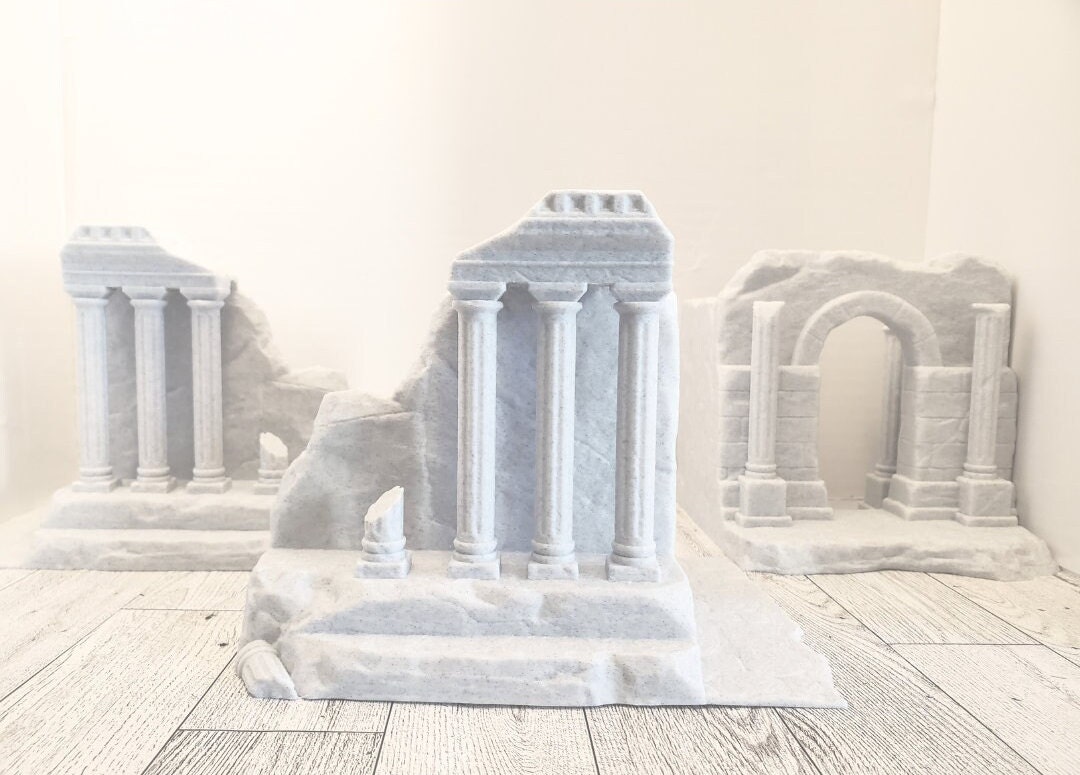 Roman Empire Ruins Bookends: Ancient Architecture Decor, Set of 3 - Etsy