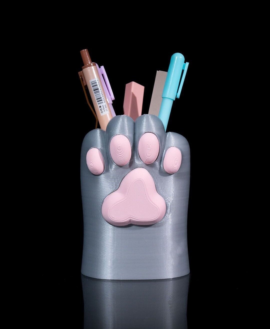 Cute Cat/kitty Paw Pen/pencil/makeup Brush Cup Holder, Kawaii Cute Cat ...