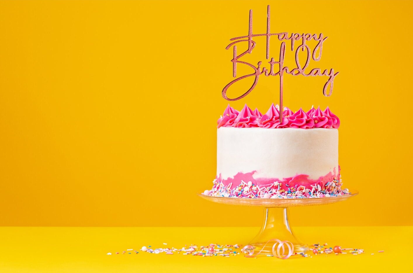Birthday Party Cake Topper, Happy Birthday, Custom/personalized, Her ...