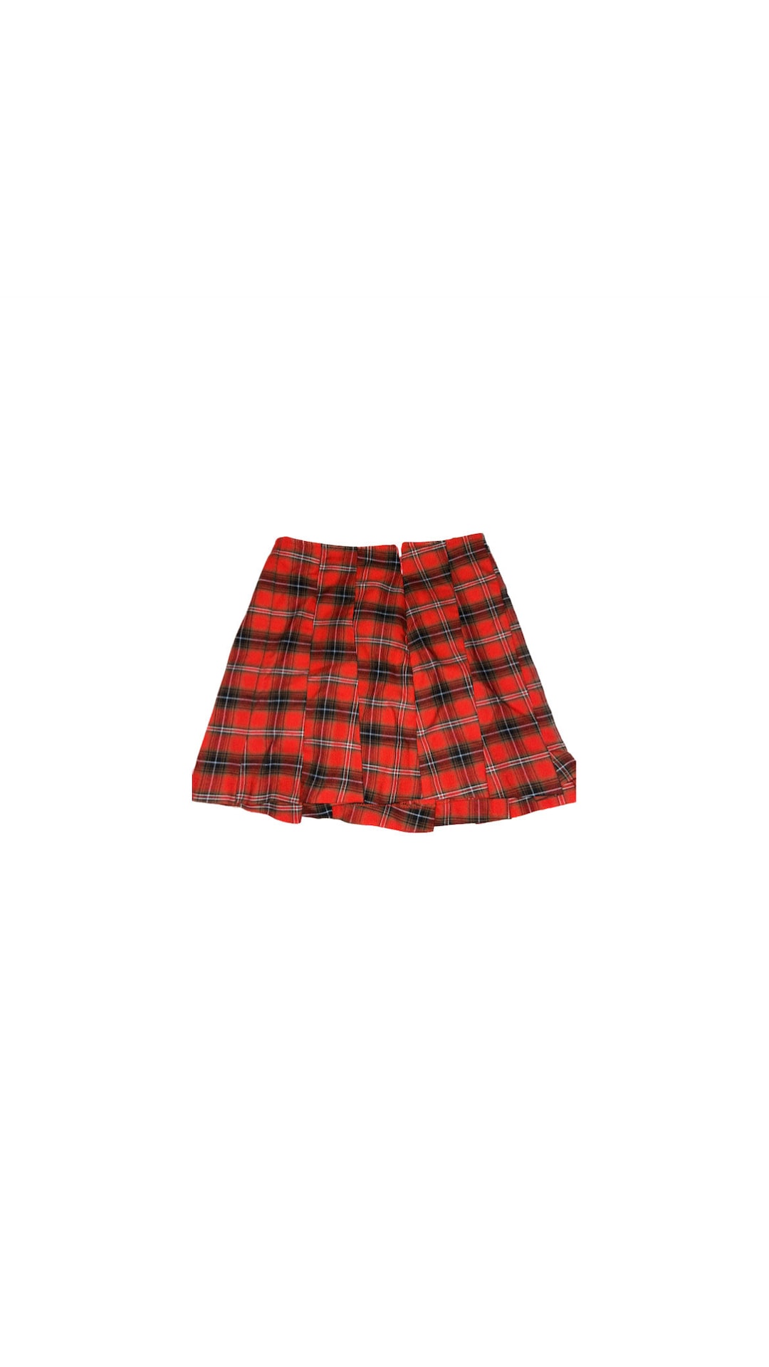 Plaid A-line Mini Skirt - Etsy Australia