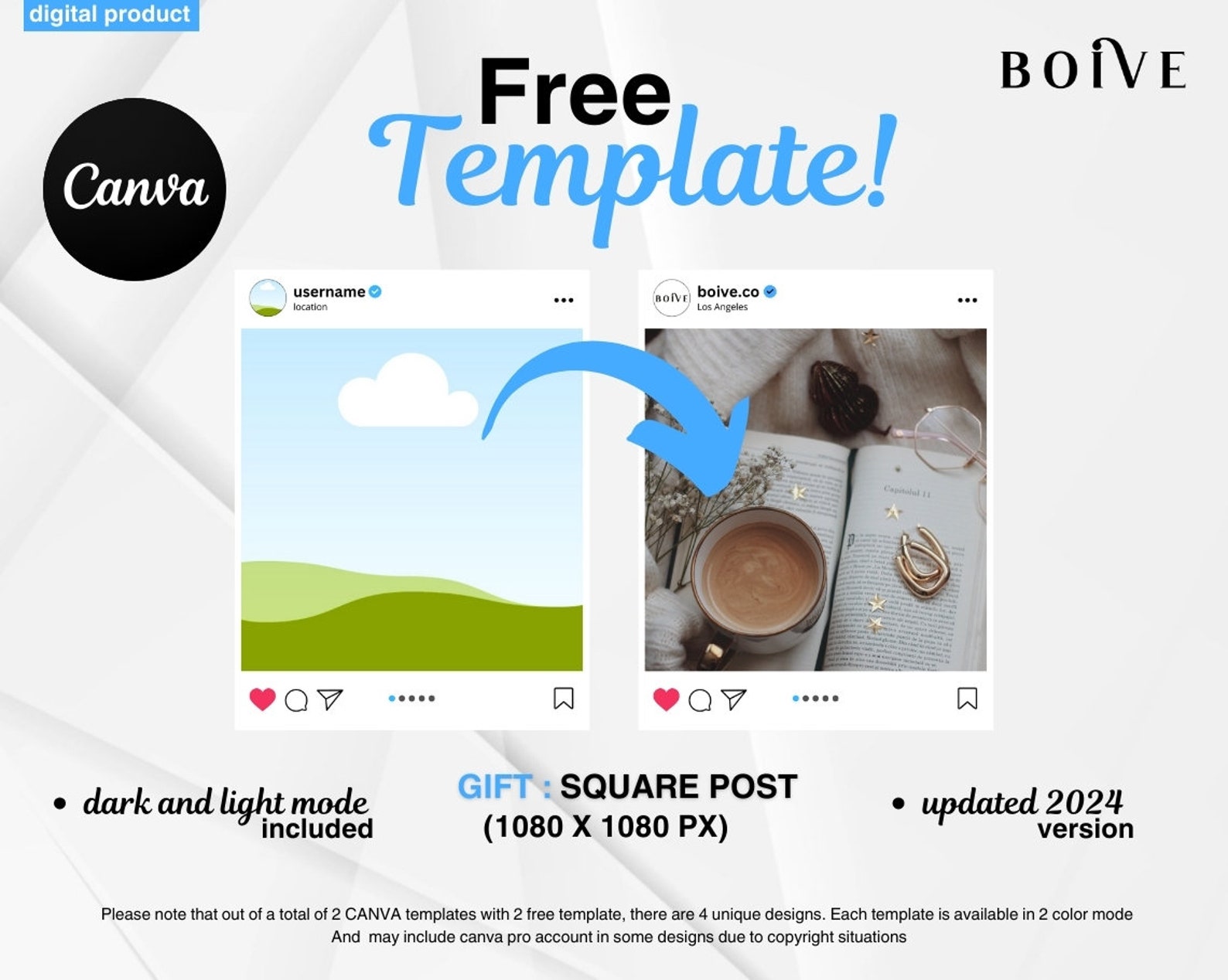 Instagram Profile Mock-up Template Editable Canva Templates for Feed ...