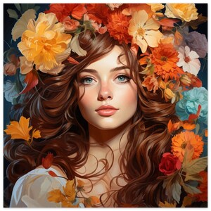 Beautiful Girl Poster, Wall Art, Girl Decor, Beautiful Girl Art, Girl ...