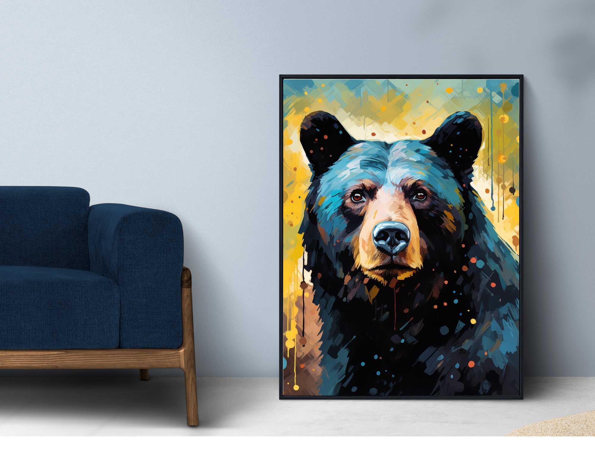 Bear Wall Art, Bear Poster, Bear Artwork, Poster Wall Art, Wildlife ...