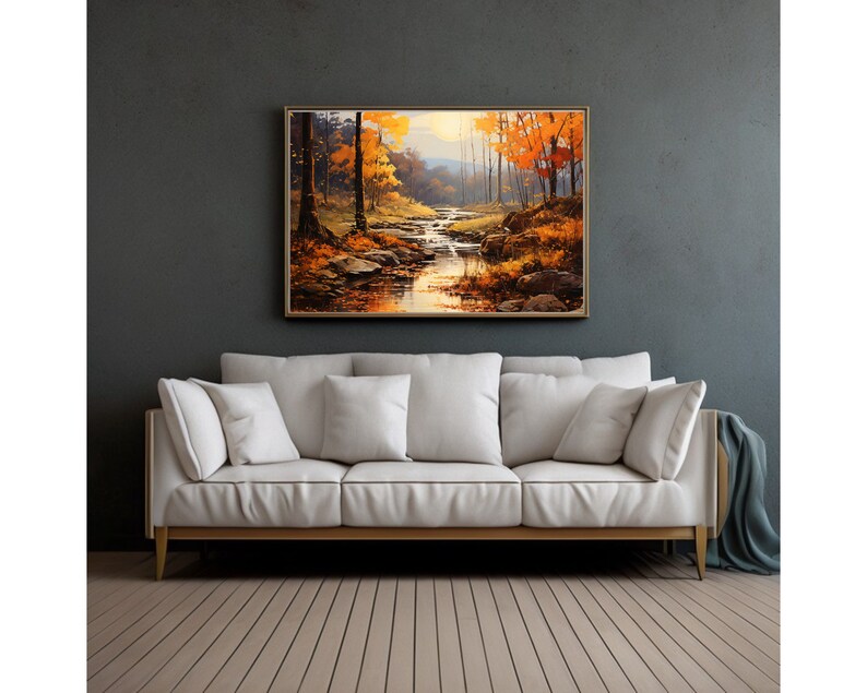 Beautiful Landscape, Forest Poster, Abstract Nature, River Wall Art ...