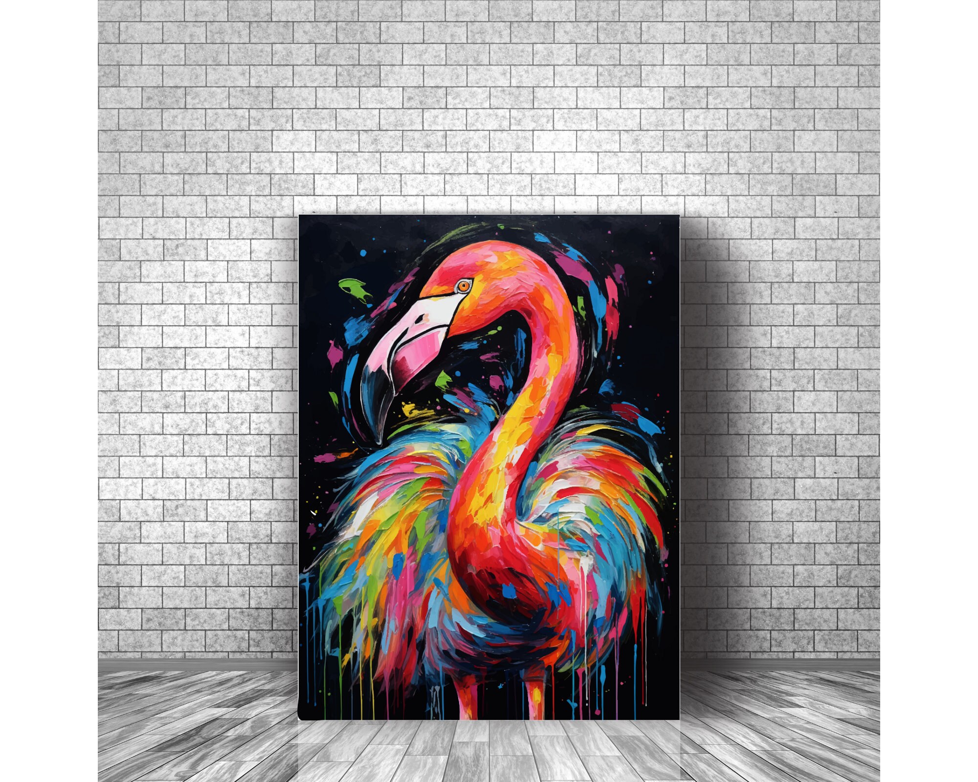 Flamingo Poster Pink Flamingo Flamingo Decor Flamingo Wall - Etsy
